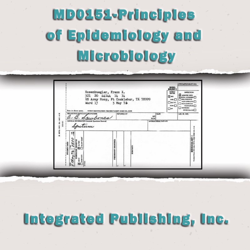 Principles of Epidemiology and Microbiology