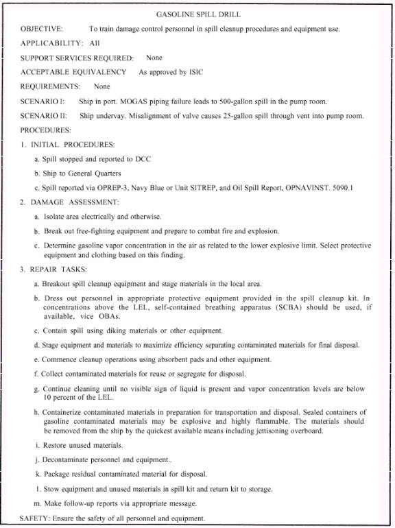 Hazardous Material Spill