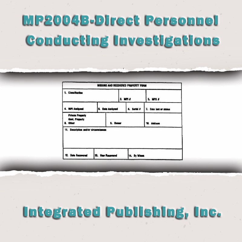 Direct Personnel Conducting Investigations