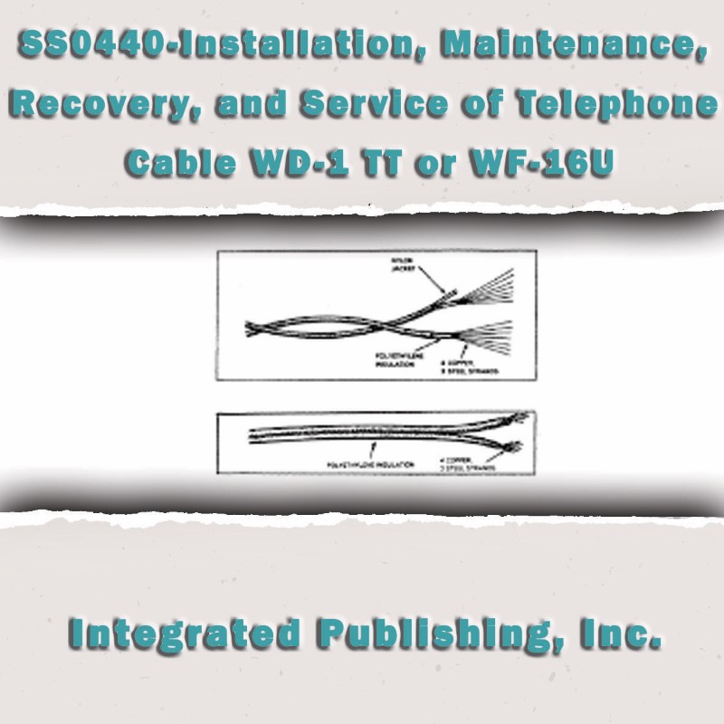 Installation, Maintenance, Recovery, and Service of Telephone Cable WD-1(