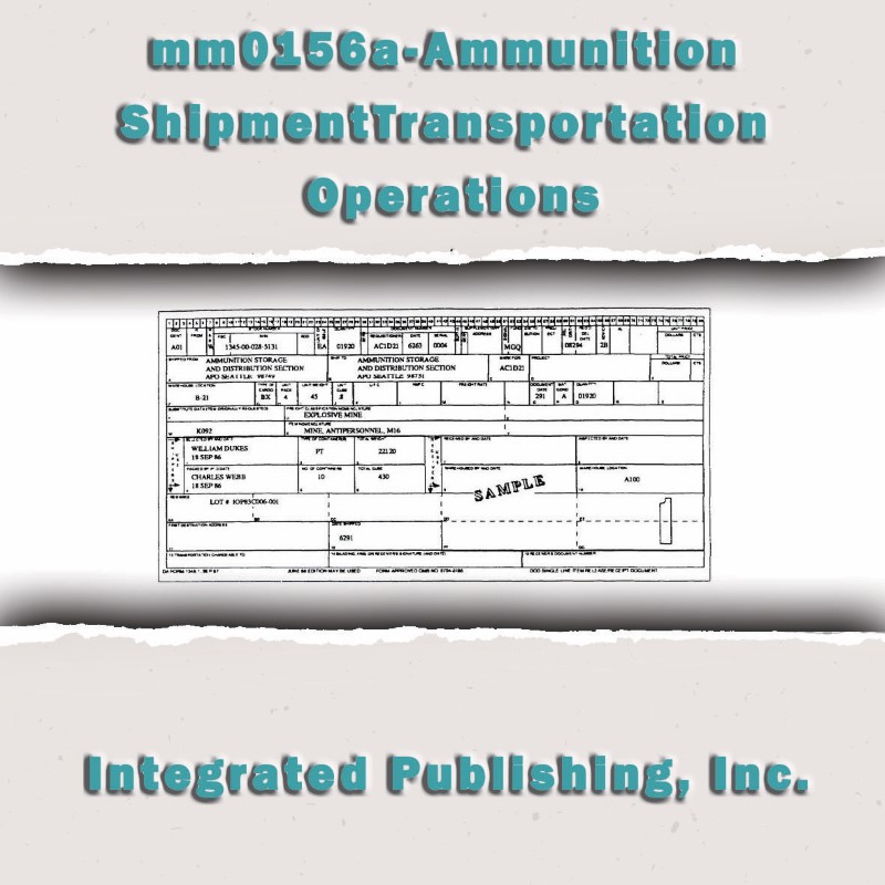 Ammunition Shipment