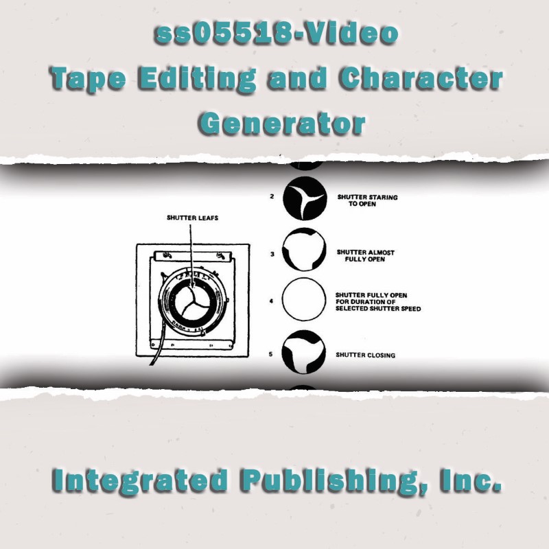 Video Tape Editing and Character Generator