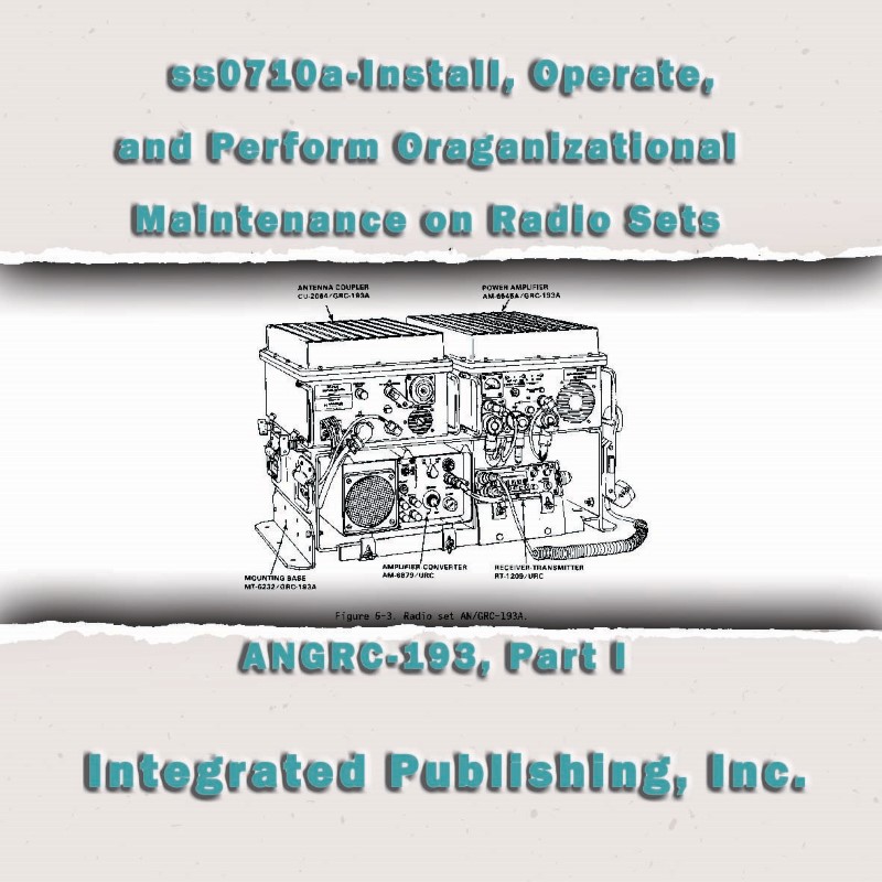 Install, Operate, and Perform Oraganizational Maintenance on Radio Sets