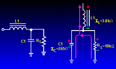 Half-wave rectifier with an LC choke-input filter.